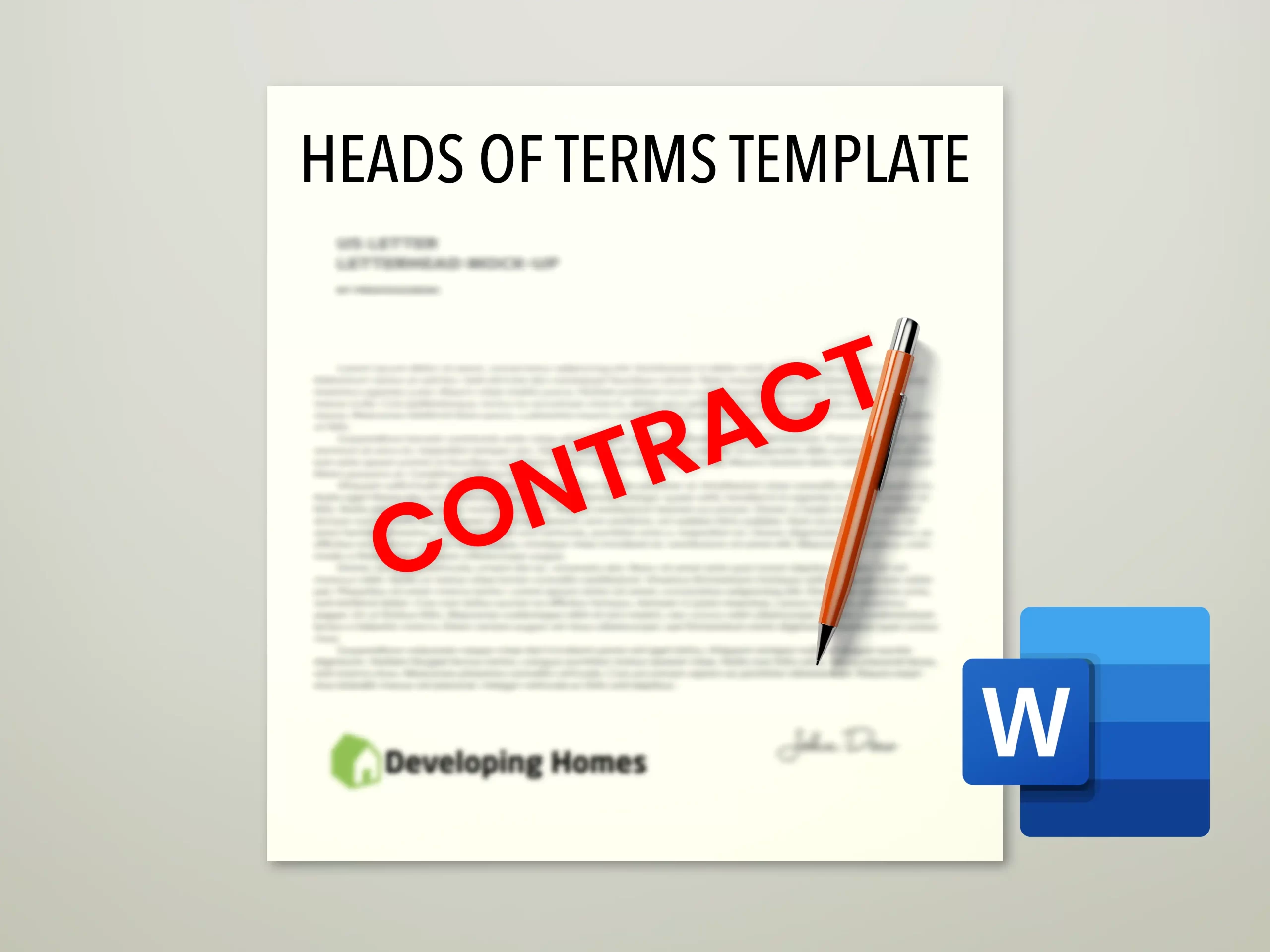 Heads Of Terms Template | DEVELOPING HOMES