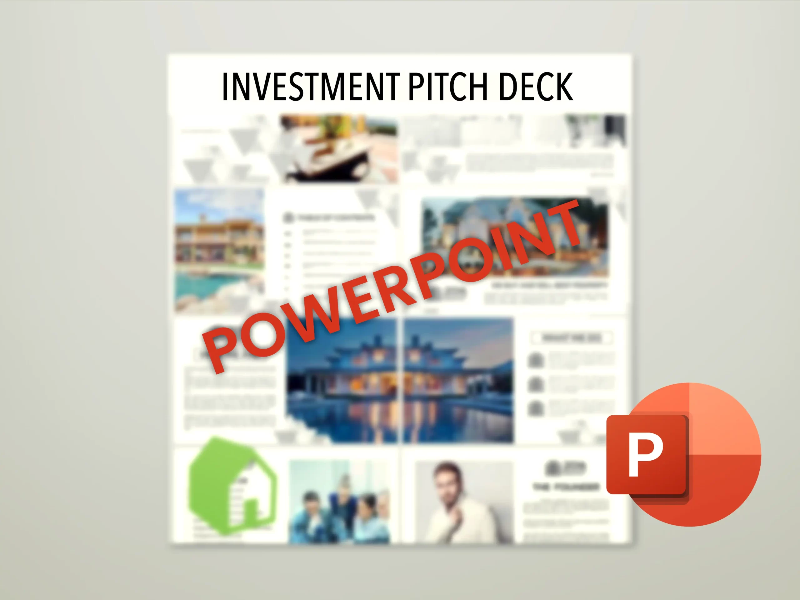 Investment Pitch Deck Template | DEVELOPING HOMES